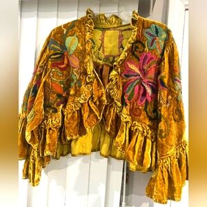 Magnolia Pearl | Jackets & Coats | Magnolia Pearl Yellow Mustard Velvet ...